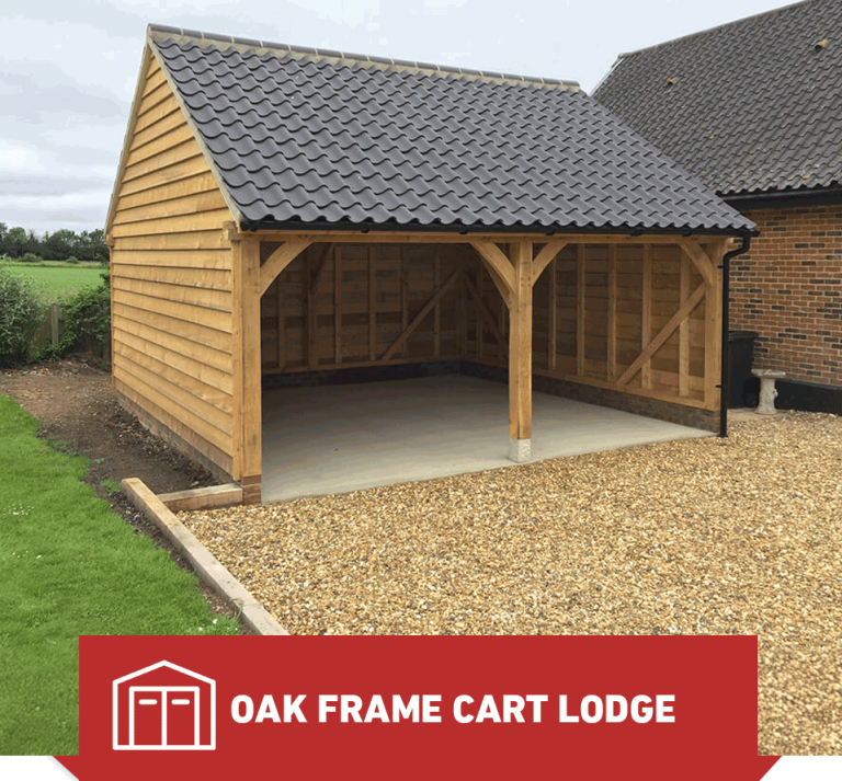 Oak Frame Cart Lodge - Norfolk Garden Buildings