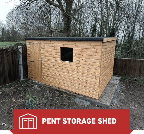 Pent Storage Shed - Norfolk Garden Buildings